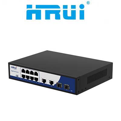 سوئیچ 8 پورت HRUI مدل HR900-AFG-822NS - هایک داهوا سی سی تی وی